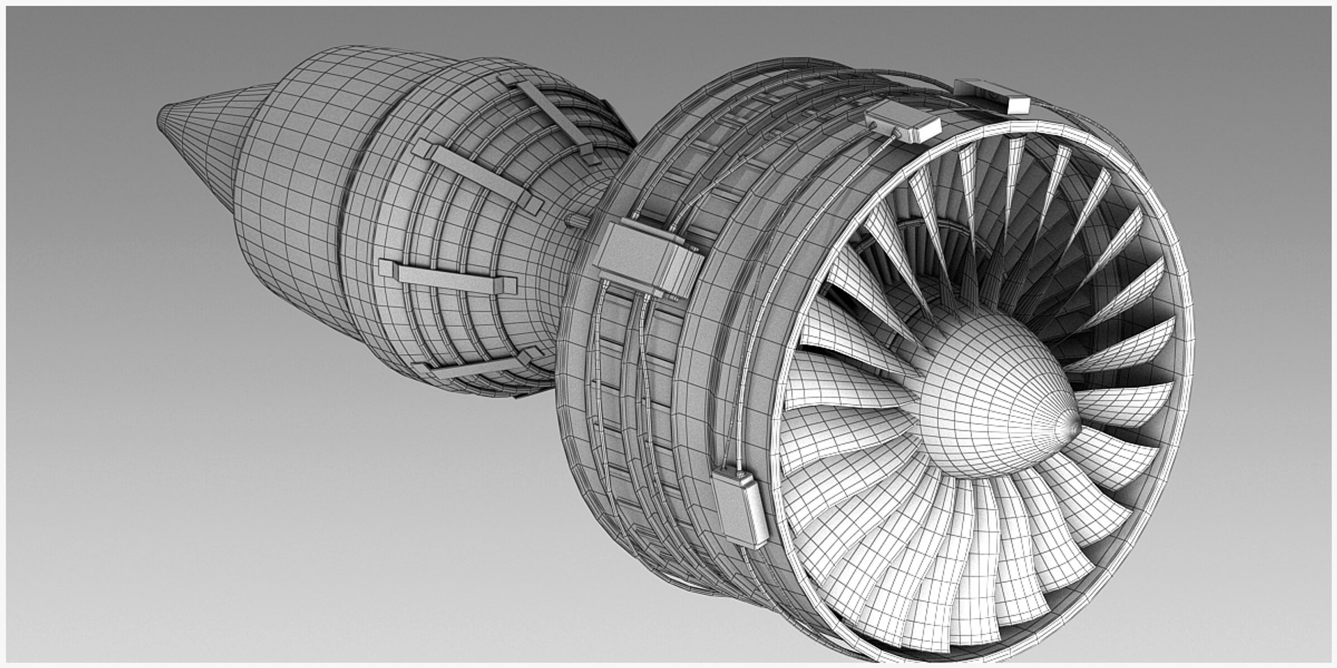 Airbus A340 Engine 3D Model - TurboSquid 1462698