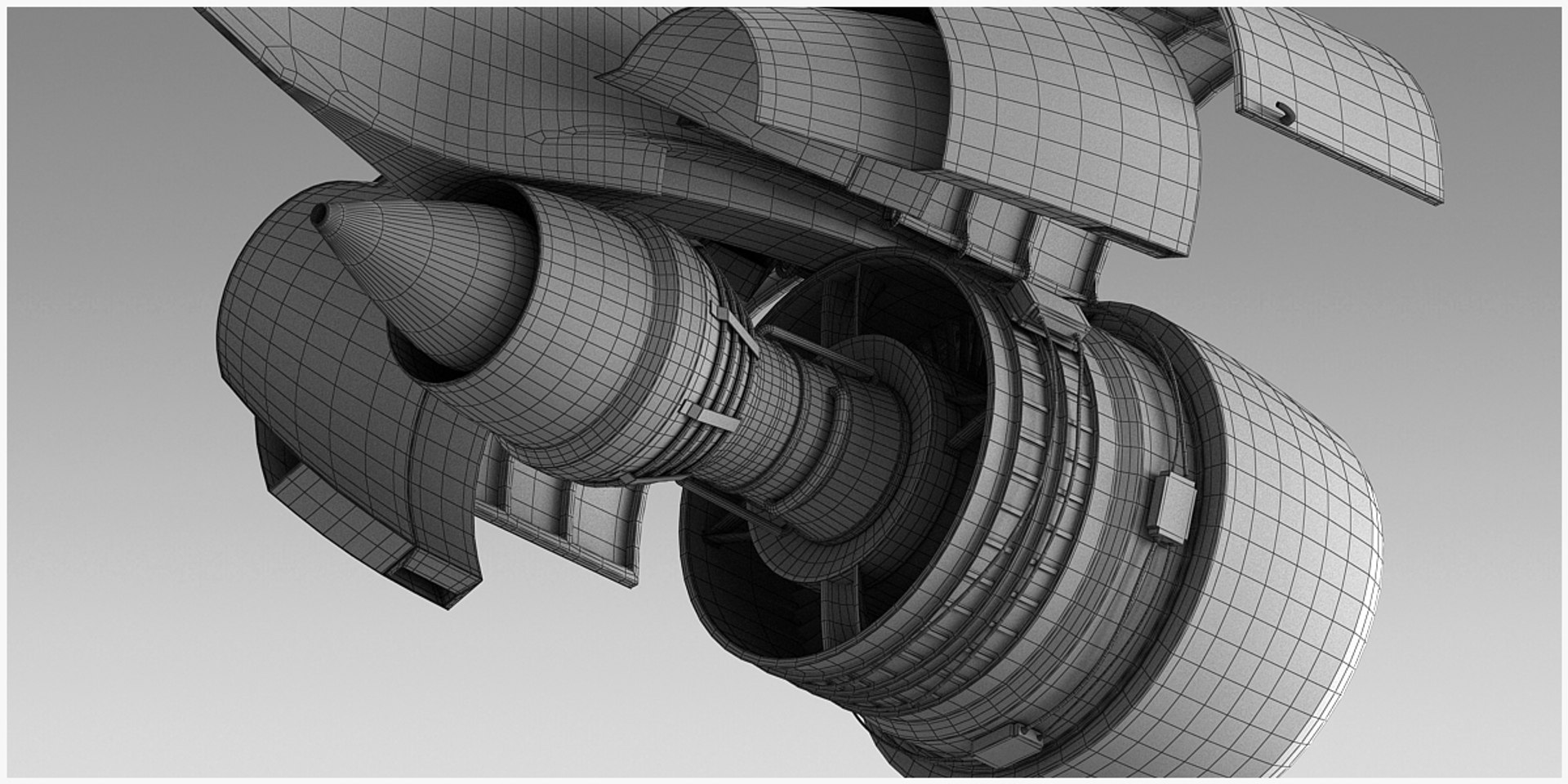Airbus A340 Engine 3D Model - TurboSquid 1462698
