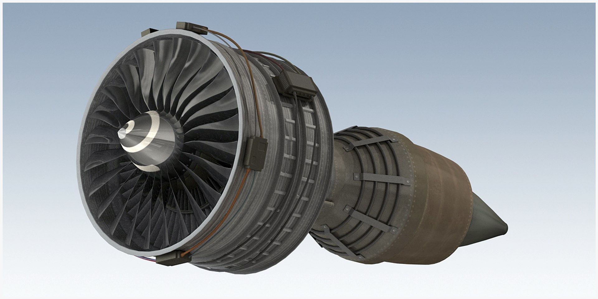 Airbus A340 Engine 3D Model - TurboSquid 1462698