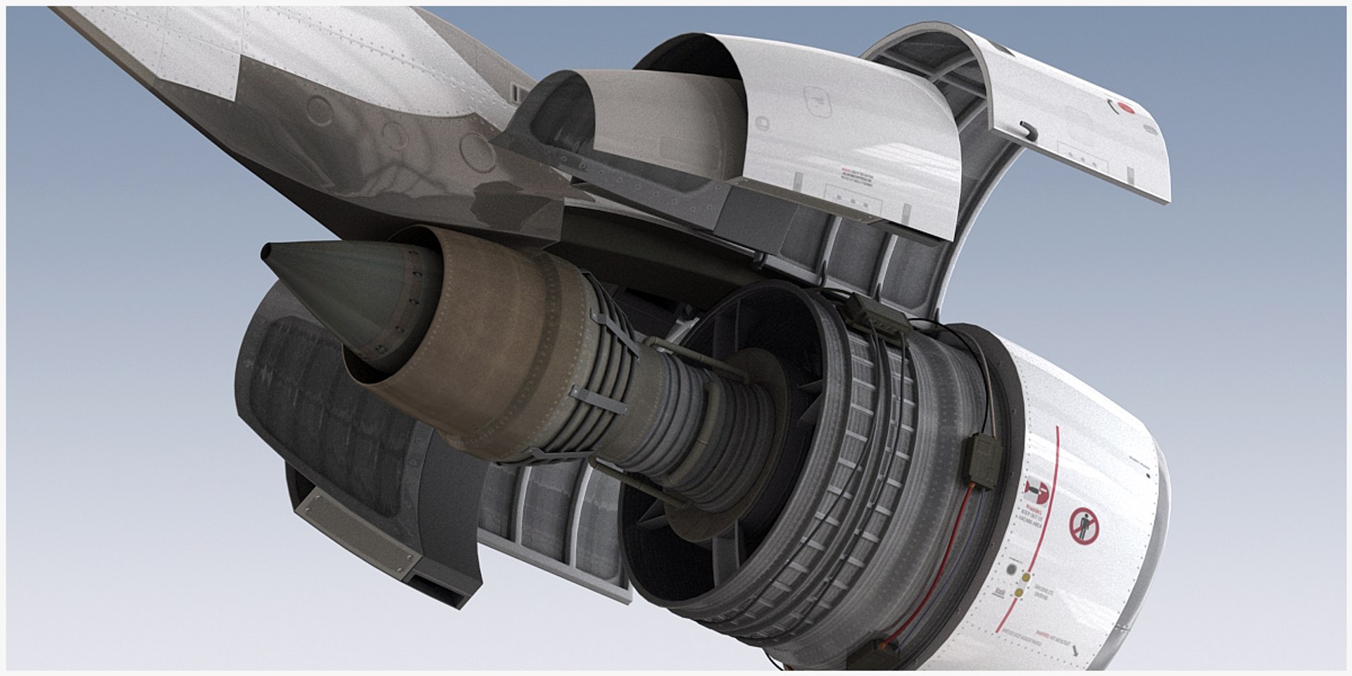 Airbus A340 Engine 3D Model - TurboSquid 1462698
