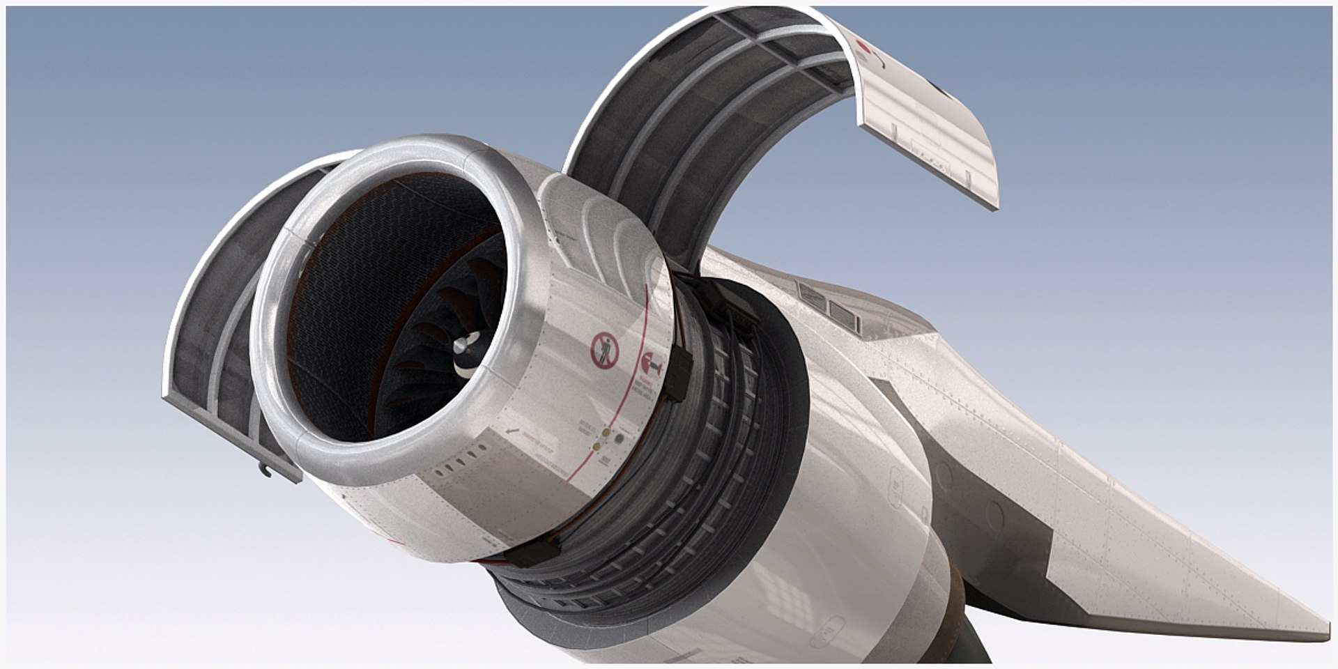 Airbus A340 Engine 3D Model - TurboSquid 1462698