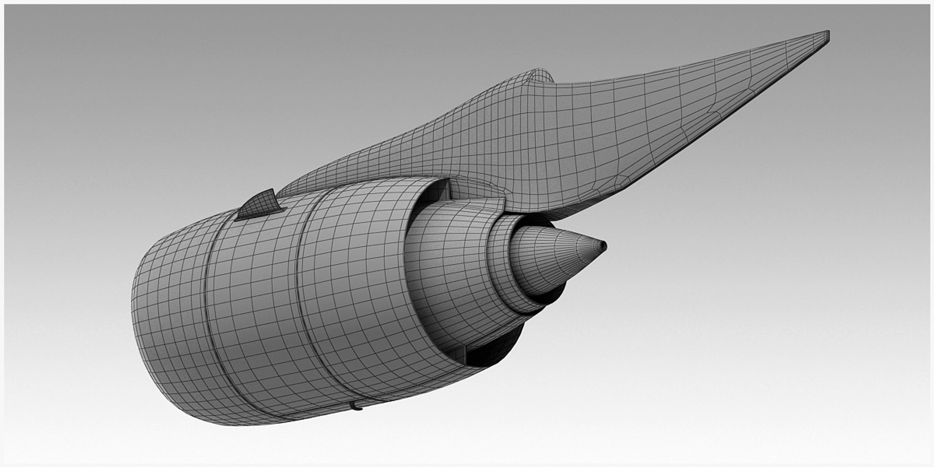 Airbus A340 Engine 3D Model - TurboSquid 1462698