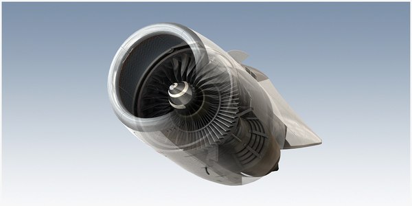 Airbus a340 engine 3D model - TurboSquid 1462698