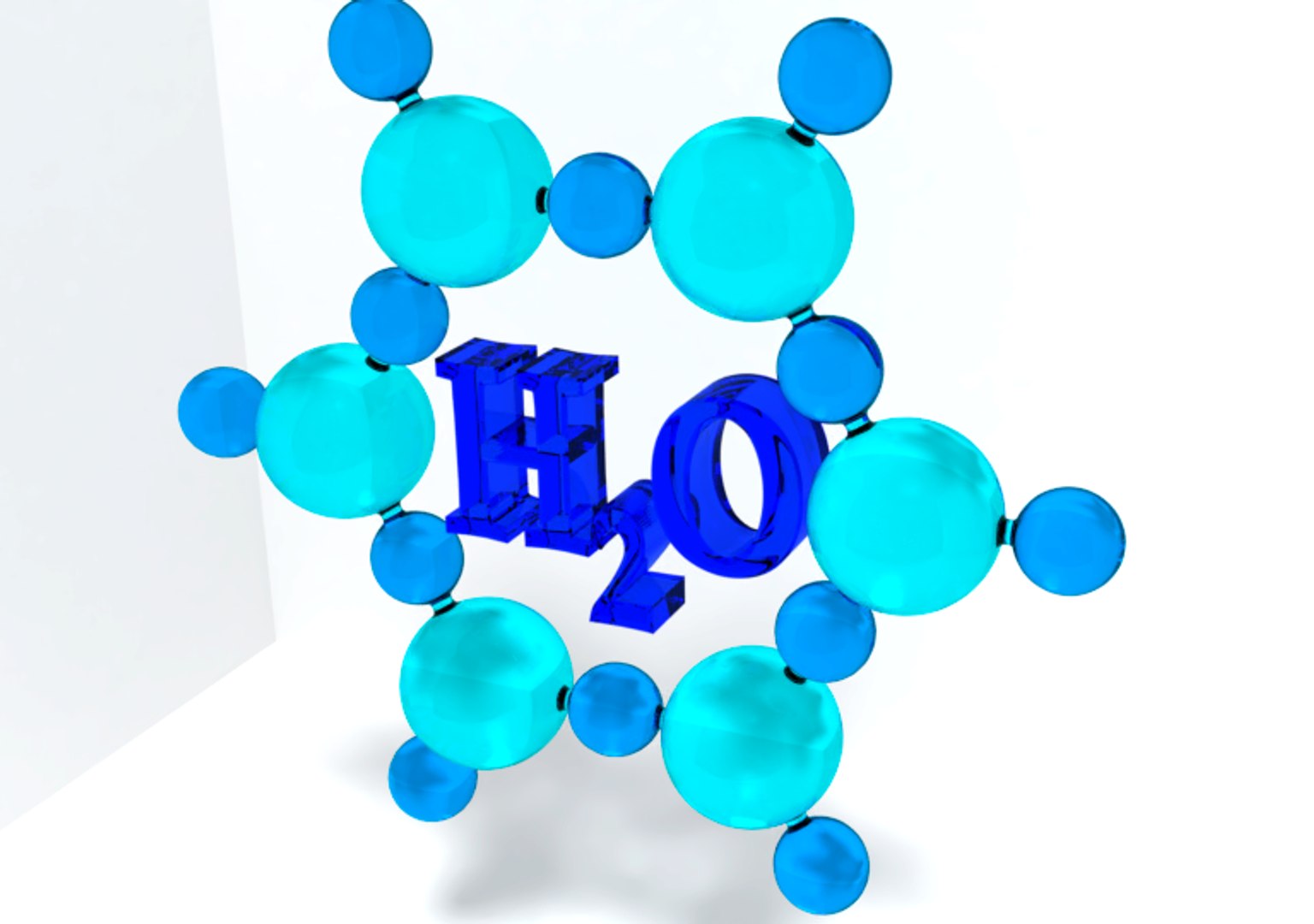 3D Water Molecule Model - TurboSquid 1261111