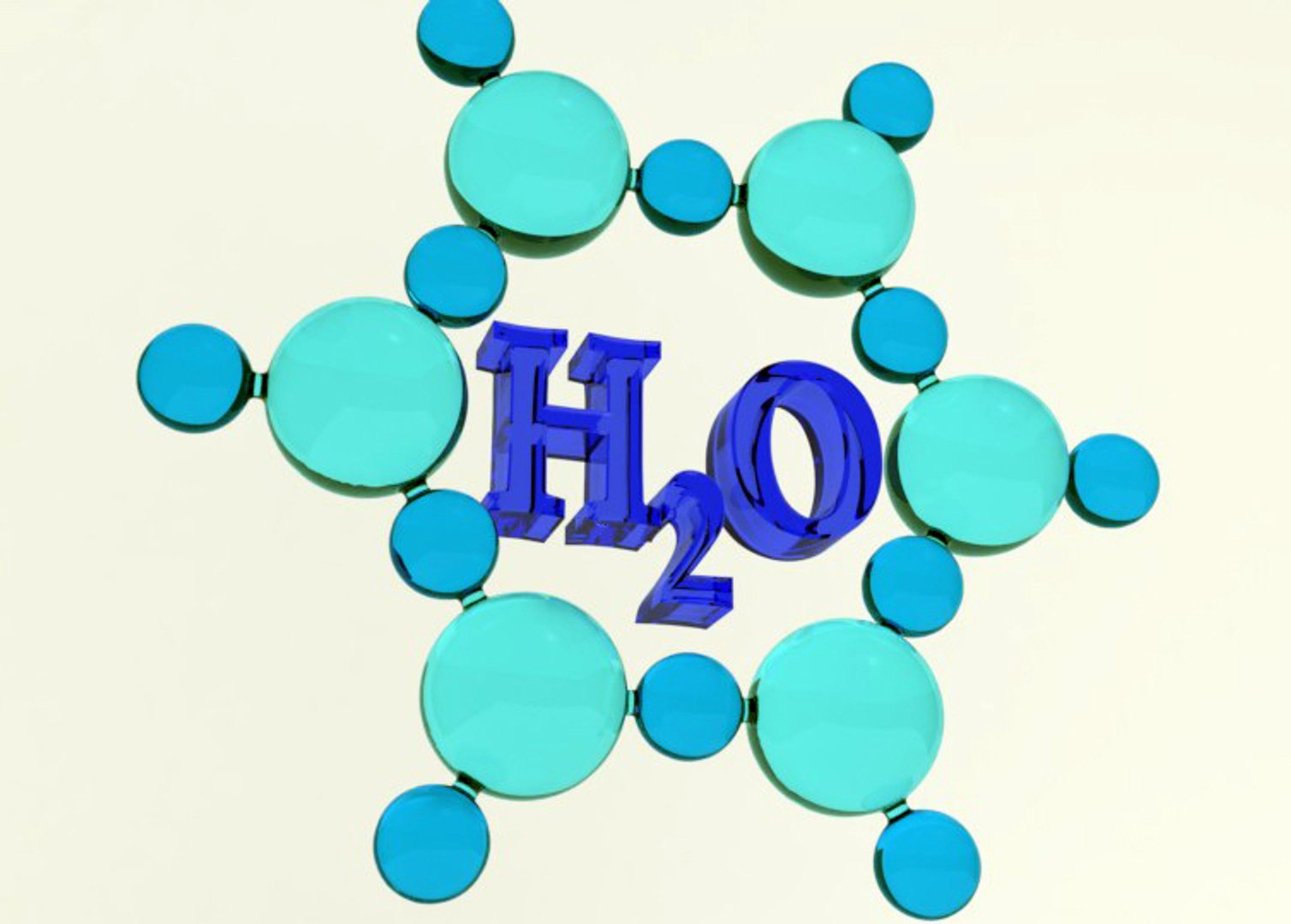 3D Water Molecule Model - TurboSquid 1261111