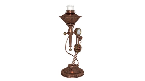 Candlestick steampunk candle 3D model - TurboSquid 1705072