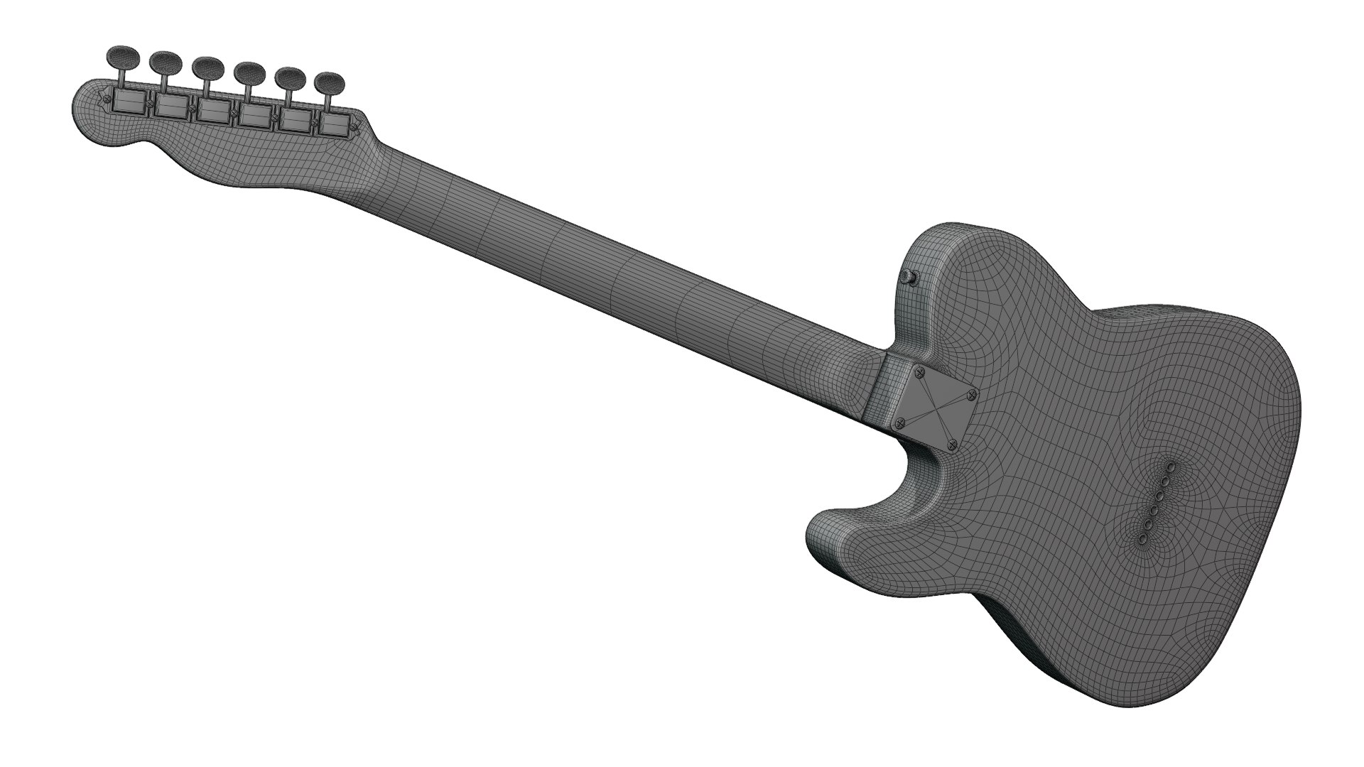 3D Model Guitar Telecaster OBJ FBX - TurboSquid 2218303