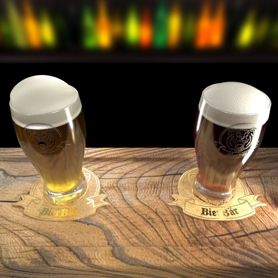 beer pint 3d max