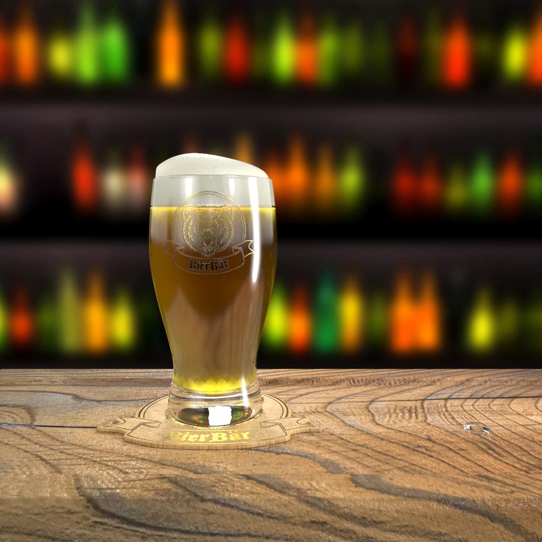 beer pint 3d max