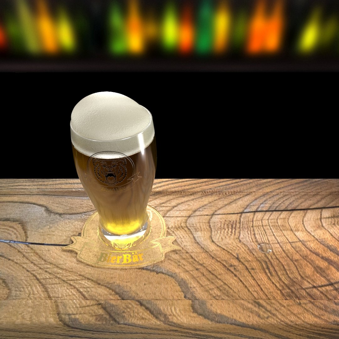beer pint 3d max