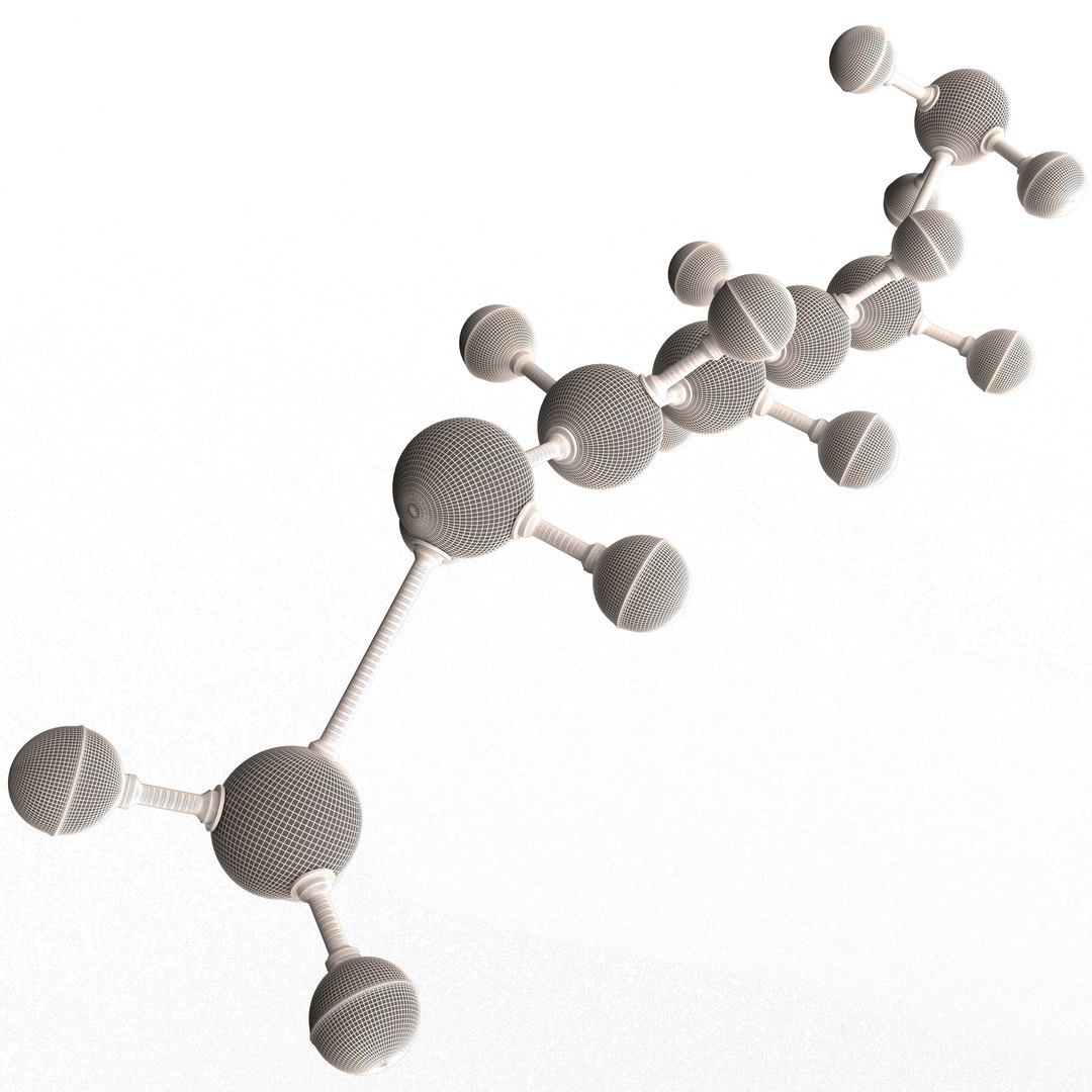 3D Octane Molecule Model - TurboSquid 1860243
