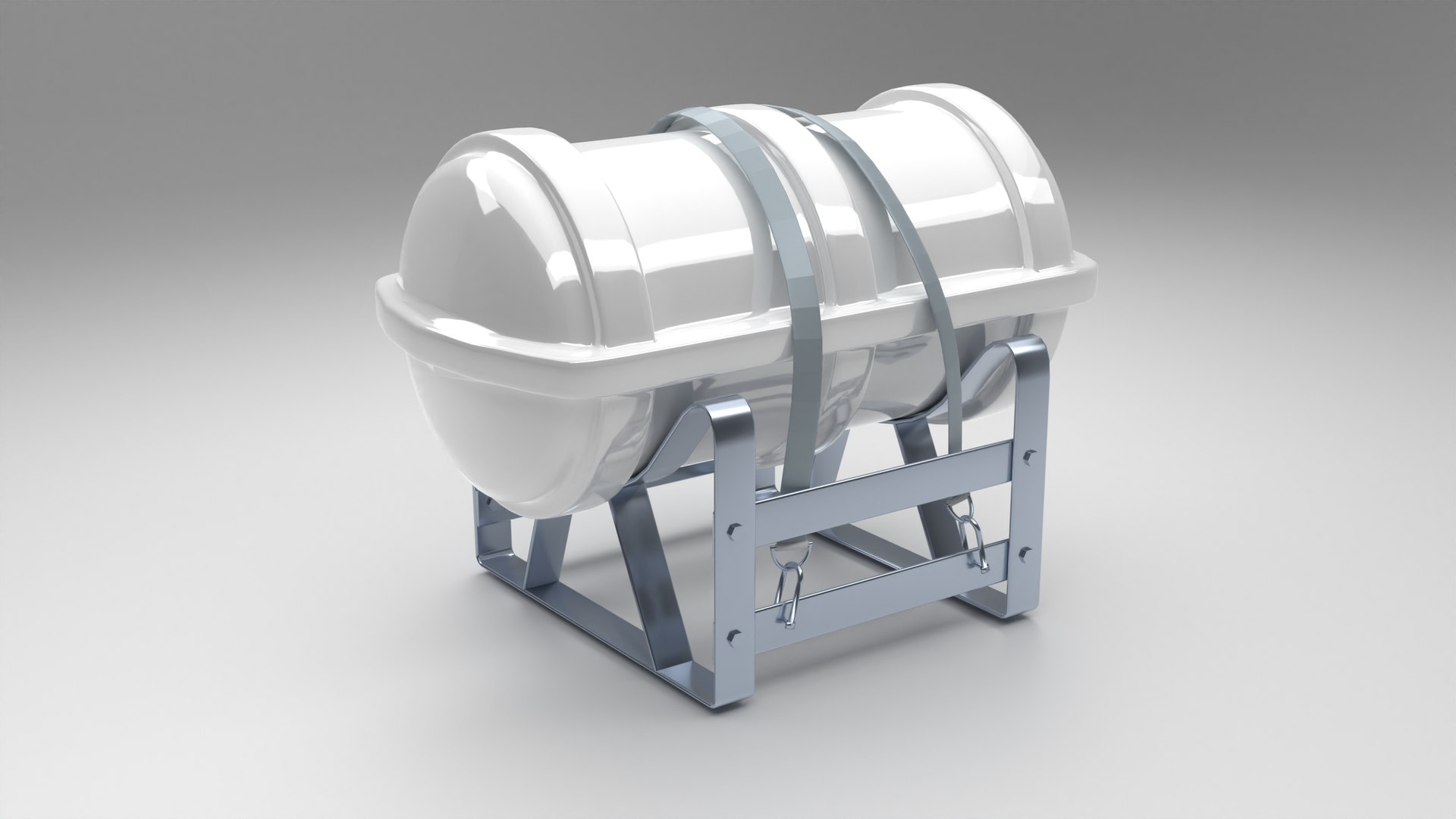 Liferaft With Stand Model - TurboSquid 2118182