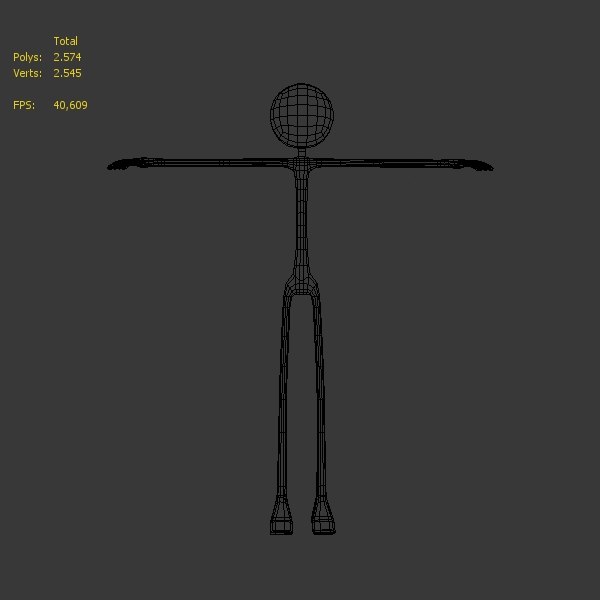 stickman character 3d model