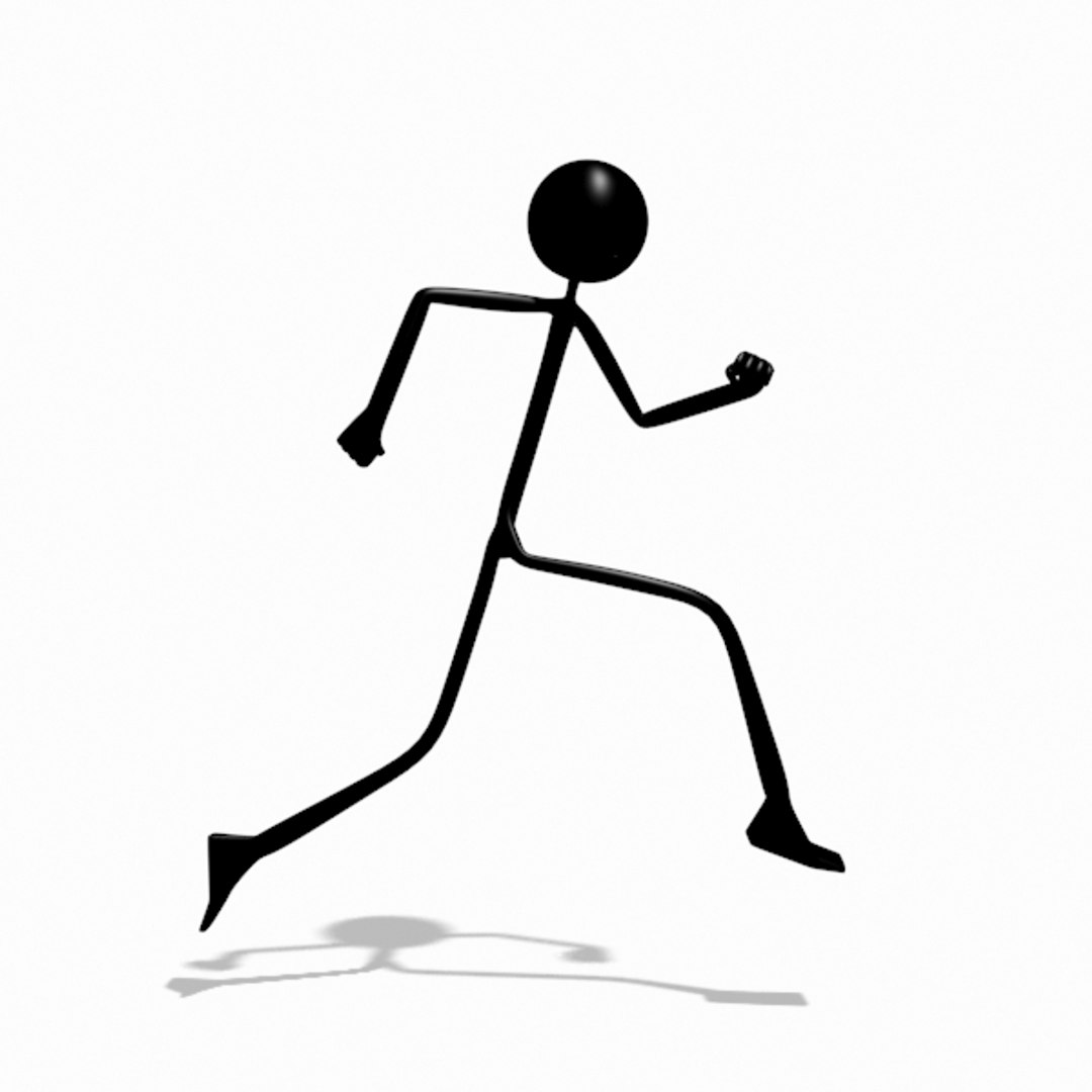 stickman character 3d model