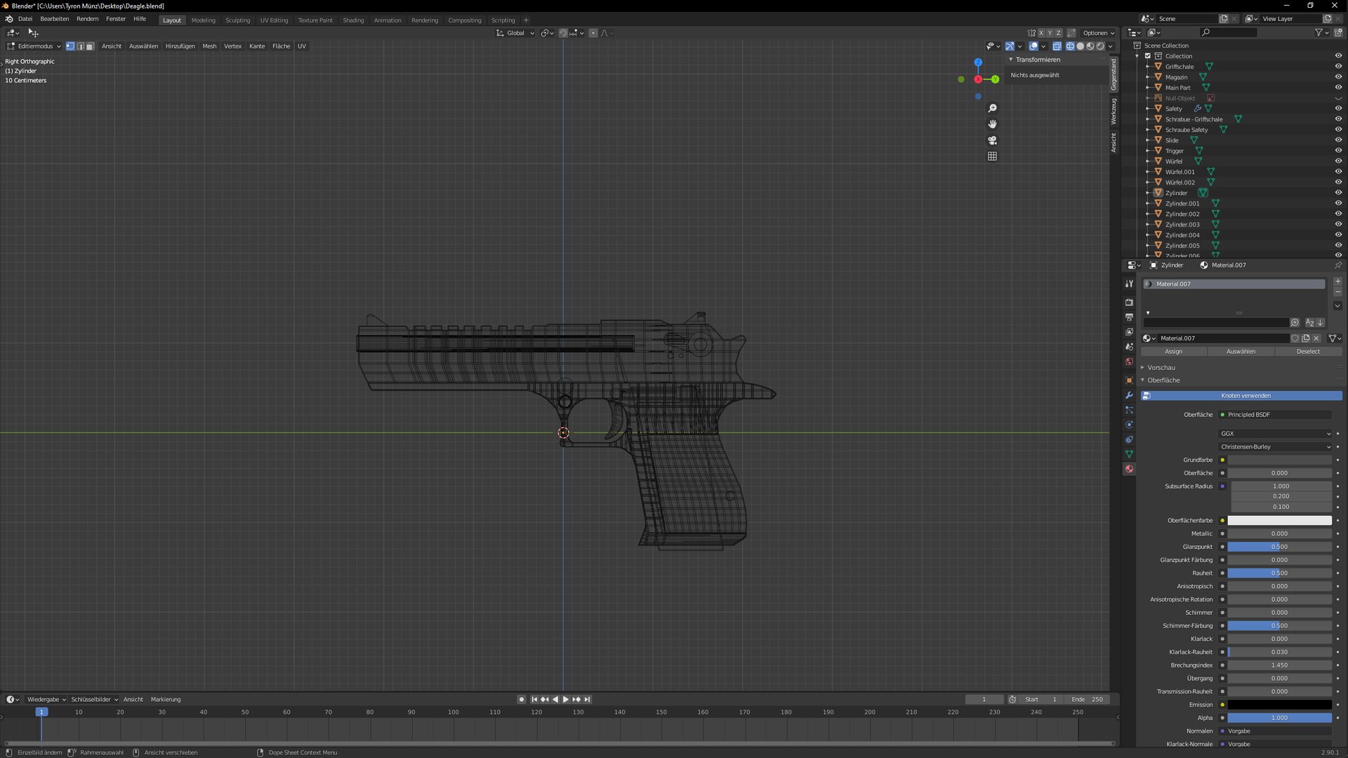 Desert Eagle Deagle 3D Model - TurboSquid 1697381