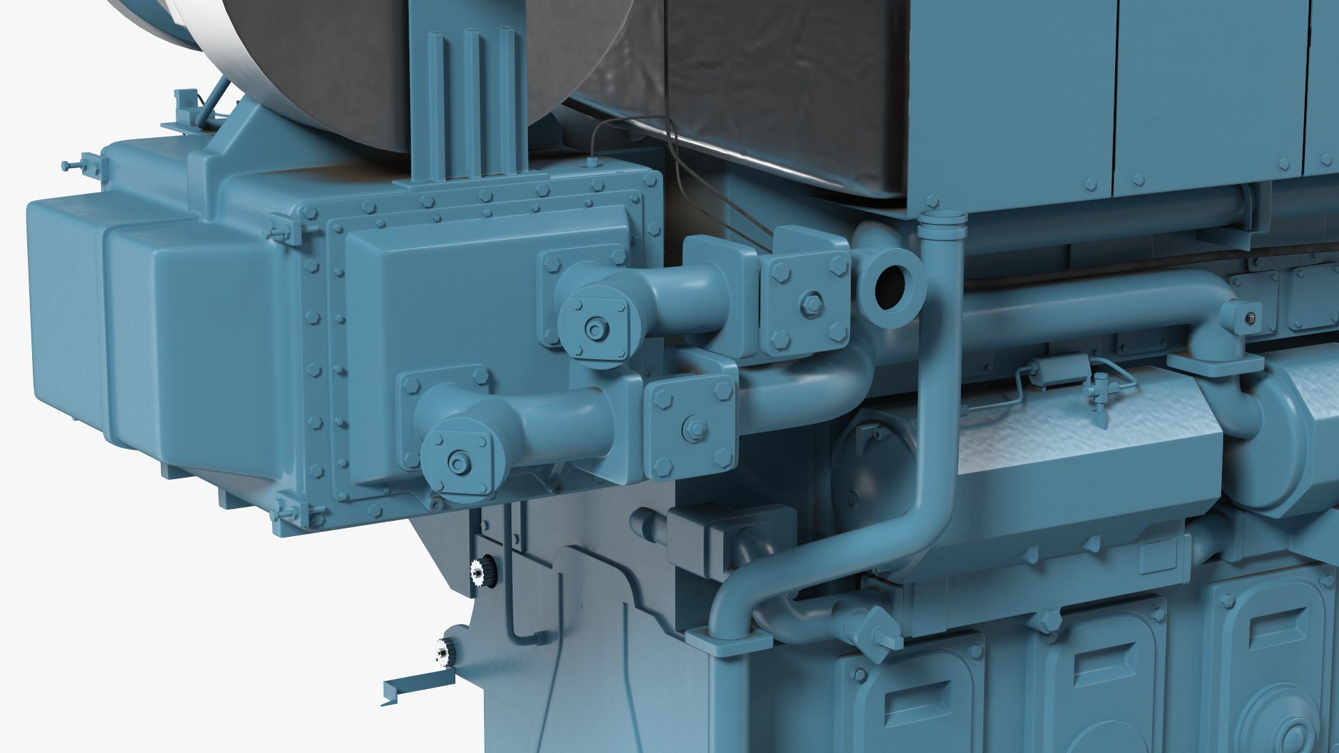 Marine Engine Blue Model - TurboSquid 2274431