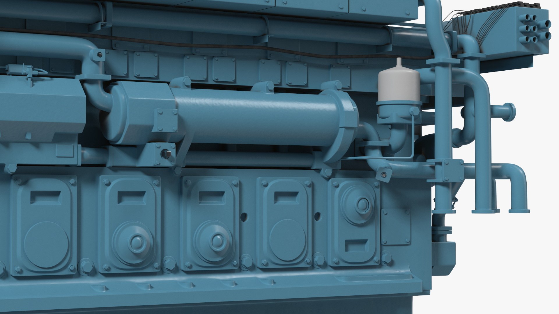 Marine Engine Blue Model - TurboSquid 2274431