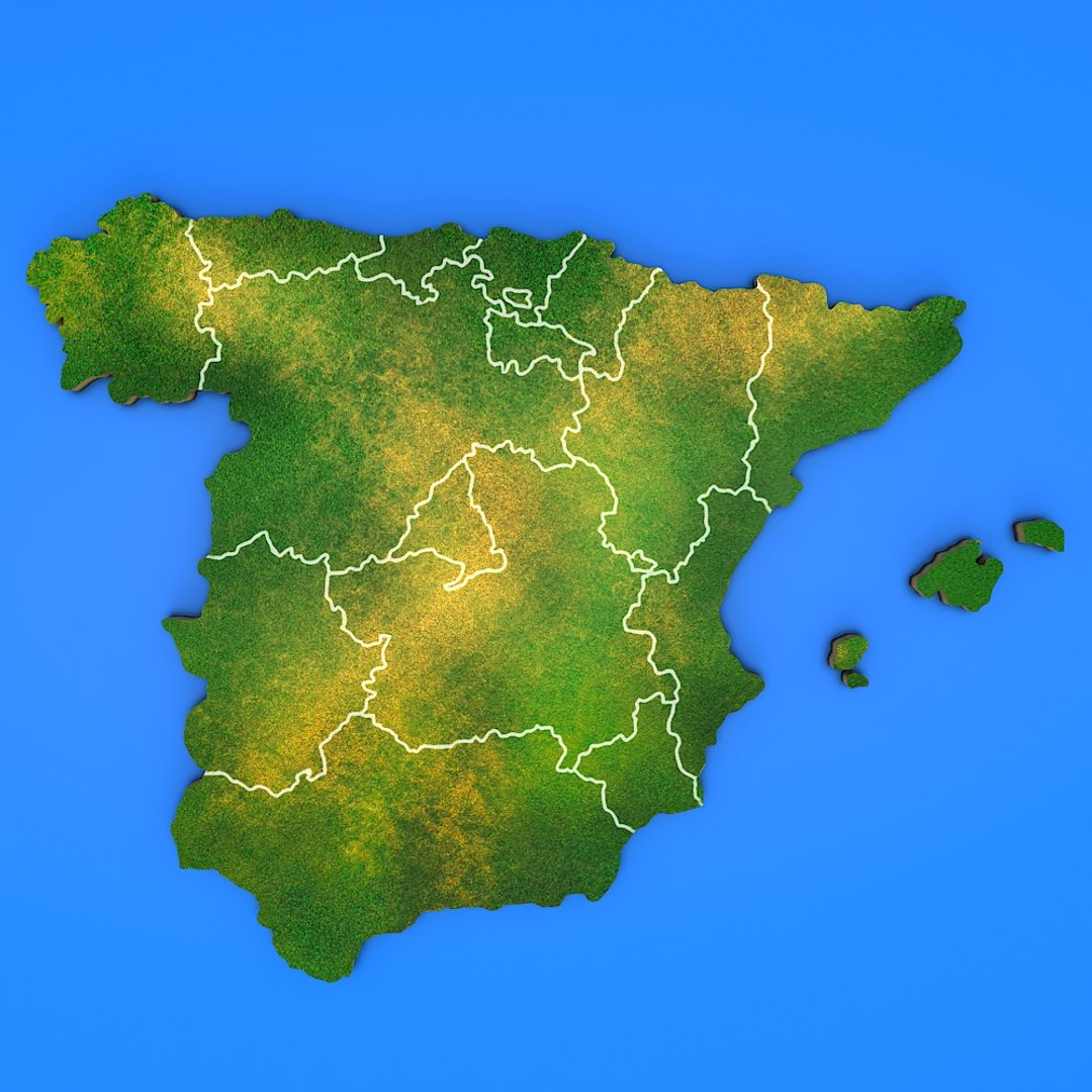 Spain Country 3d Model