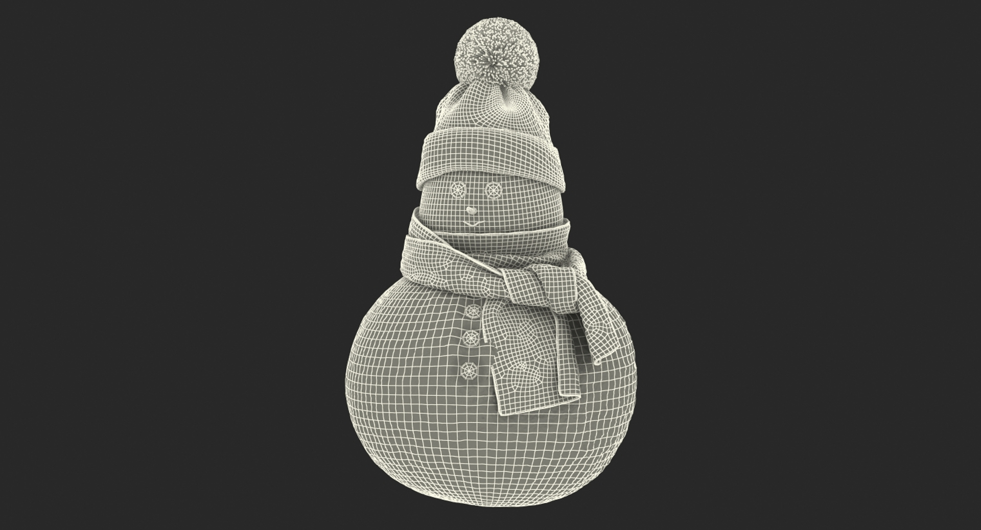 3D Little Snowgirl Christmas Snow Model - TurboSquid 1357845