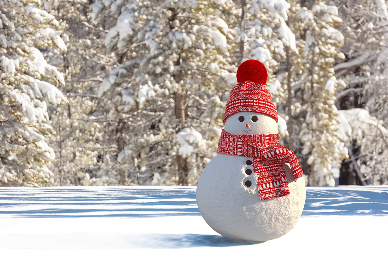 3D Little Snowgirl Christmas Snow Model - TurboSquid 1357845