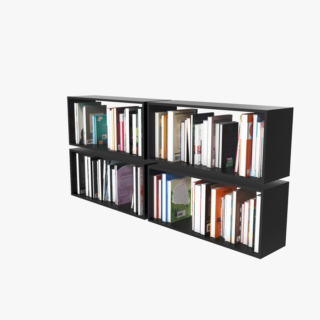 100 Modern Books 3d Max