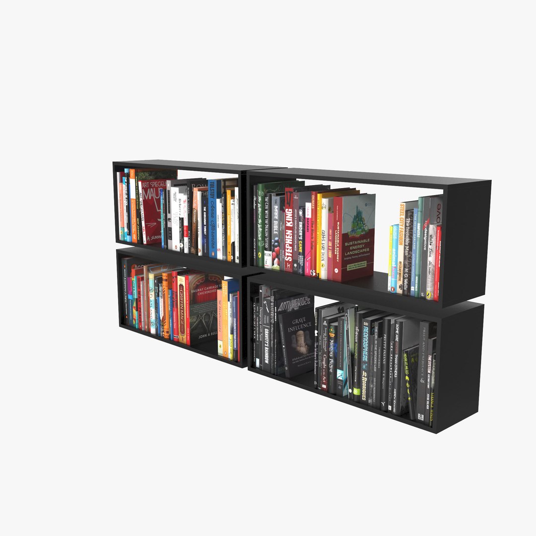 100 Modern Books 3d Max