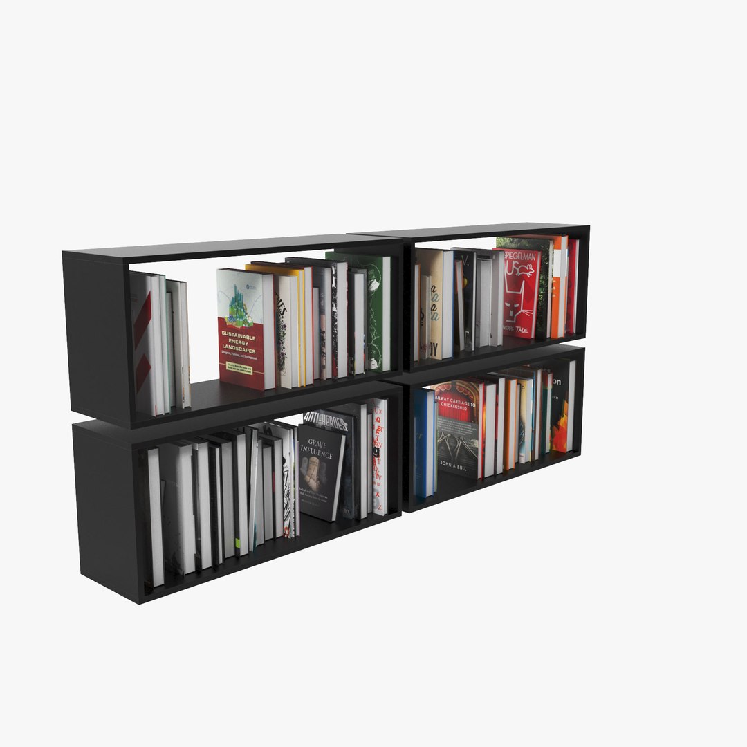 100 Modern Books 3d Max