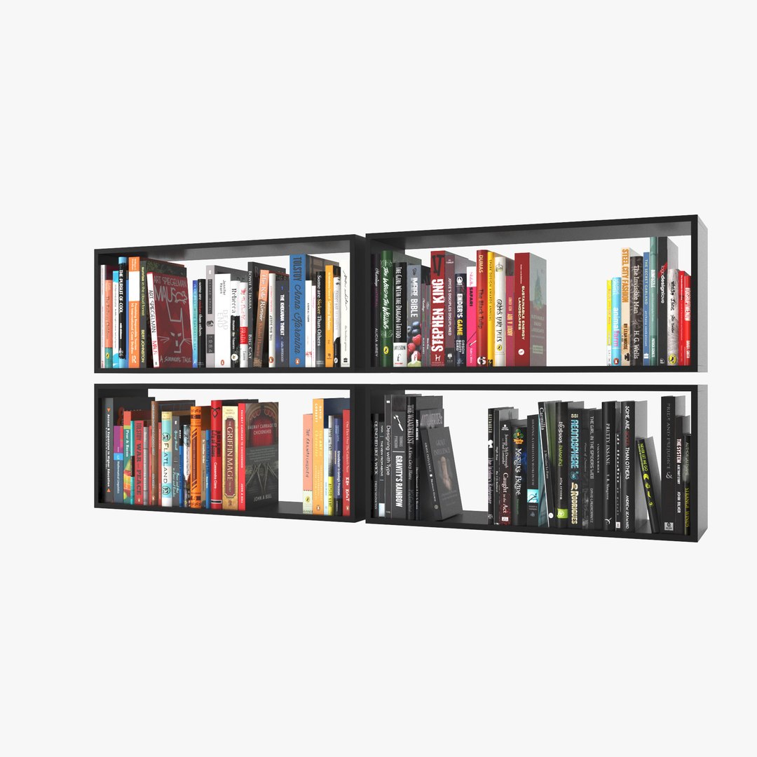 100 Modern Books 3d Max