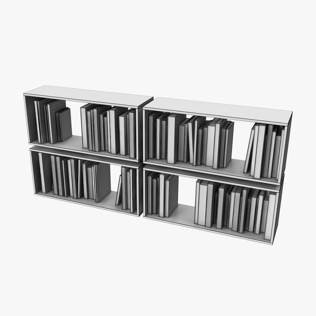 100 Modern Books 3d Max