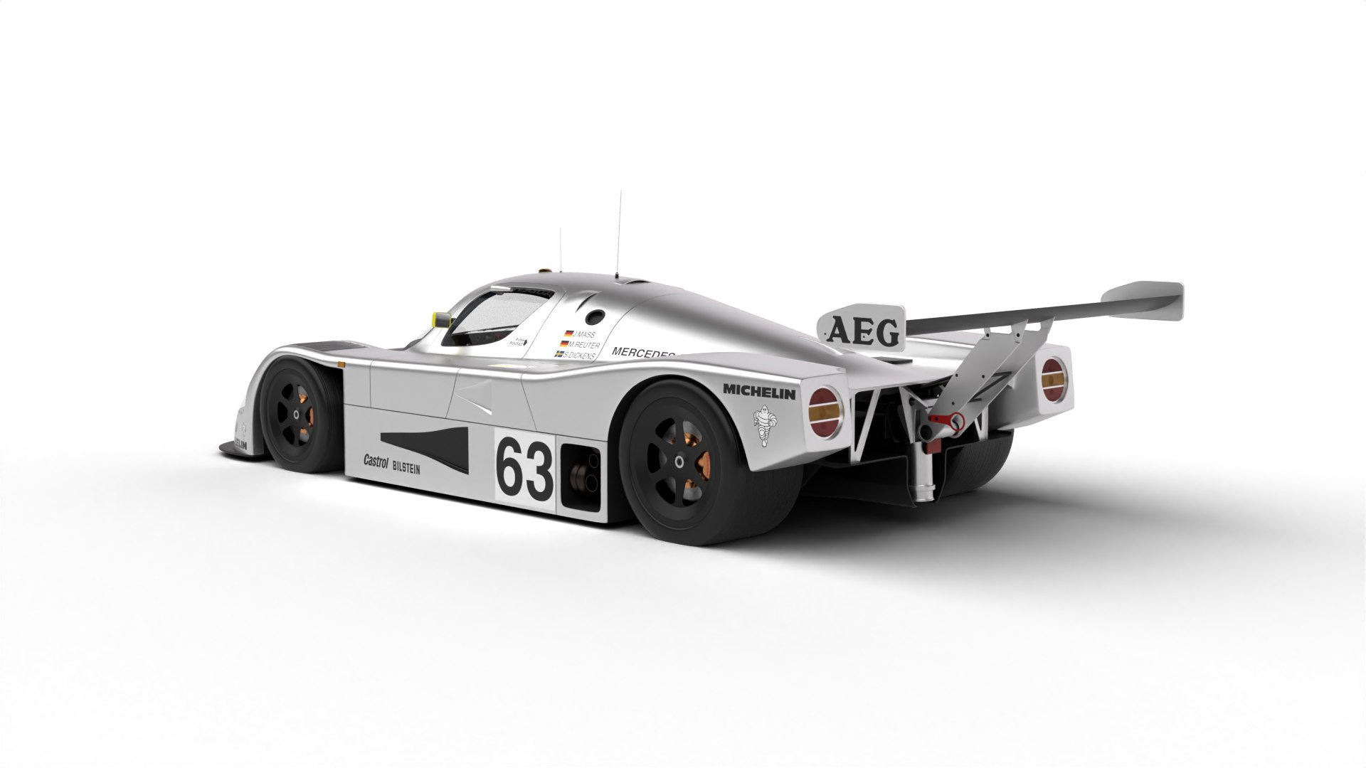 3D Mercedes Benz C9 GT 1987 Sauber Racing 3d Model - TurboSquid 2412998
