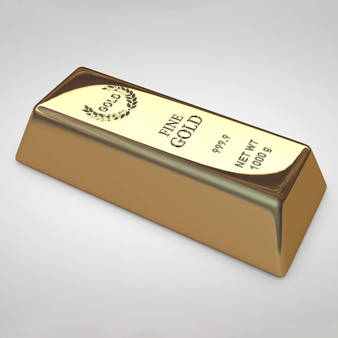 3d Model Gold Bar