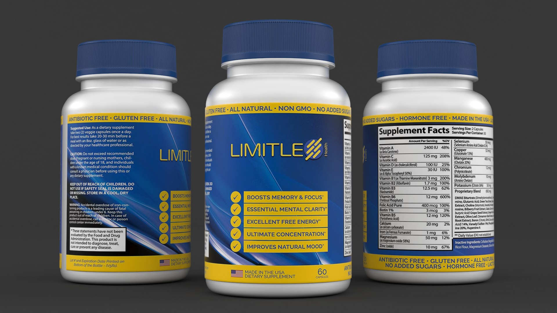 3D Model Dietary Supplement - TurboSquid 1962825