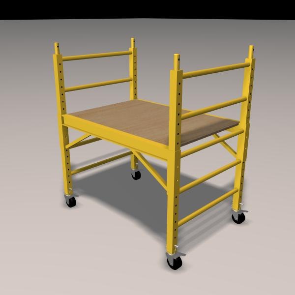 3d scaffolding plank wheels