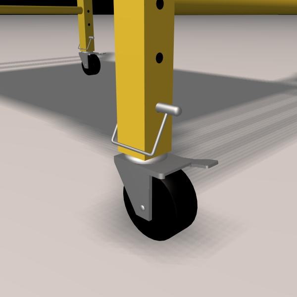 3d scaffolding plank wheels