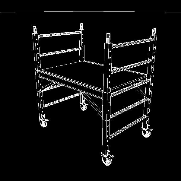 3d scaffolding plank wheels