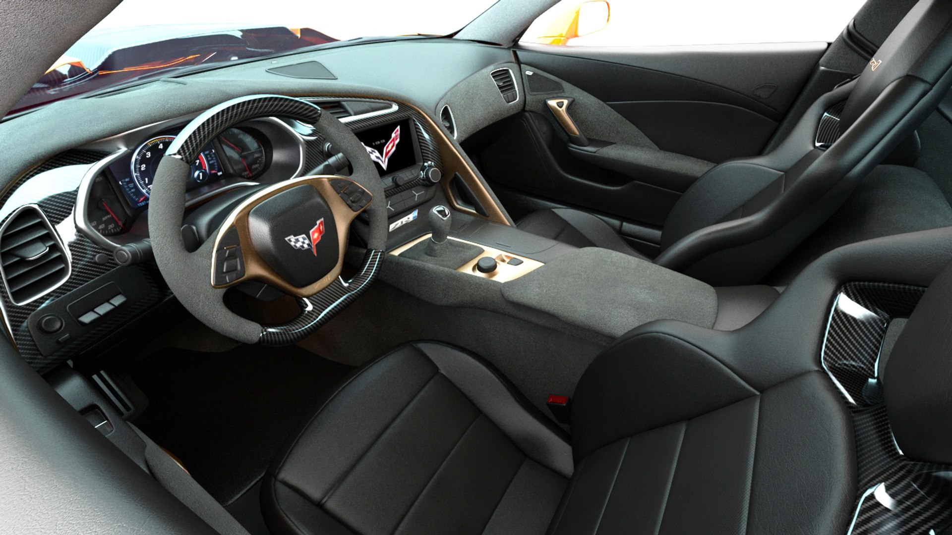 Chevrolet Corvette Zr1 C7 3D Model - TurboSquid 1240637