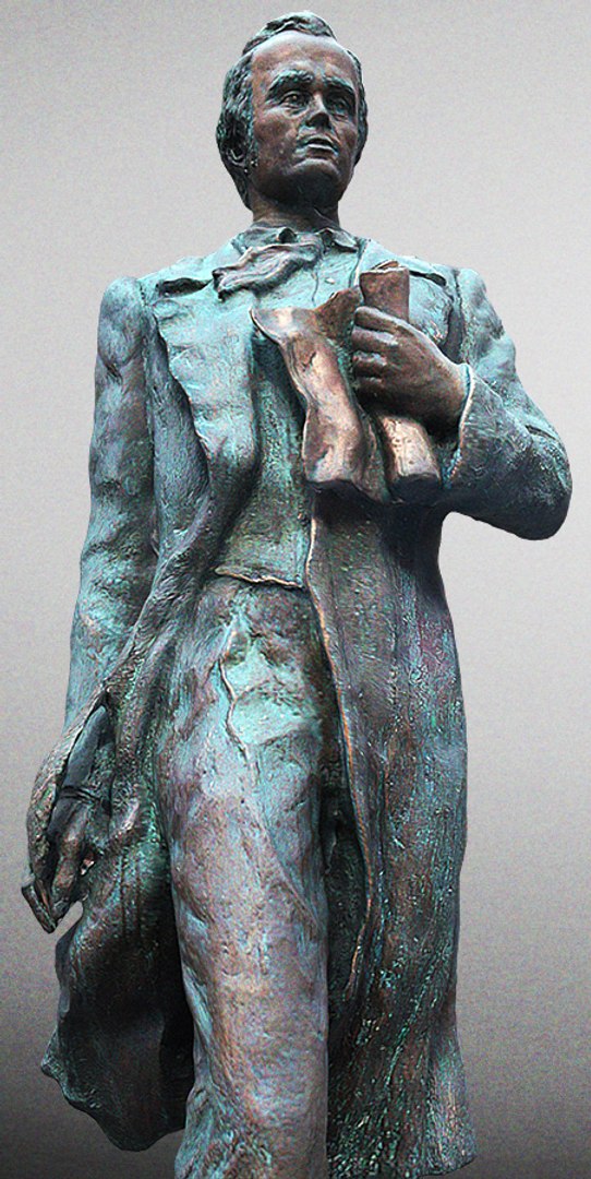 statue poet obj