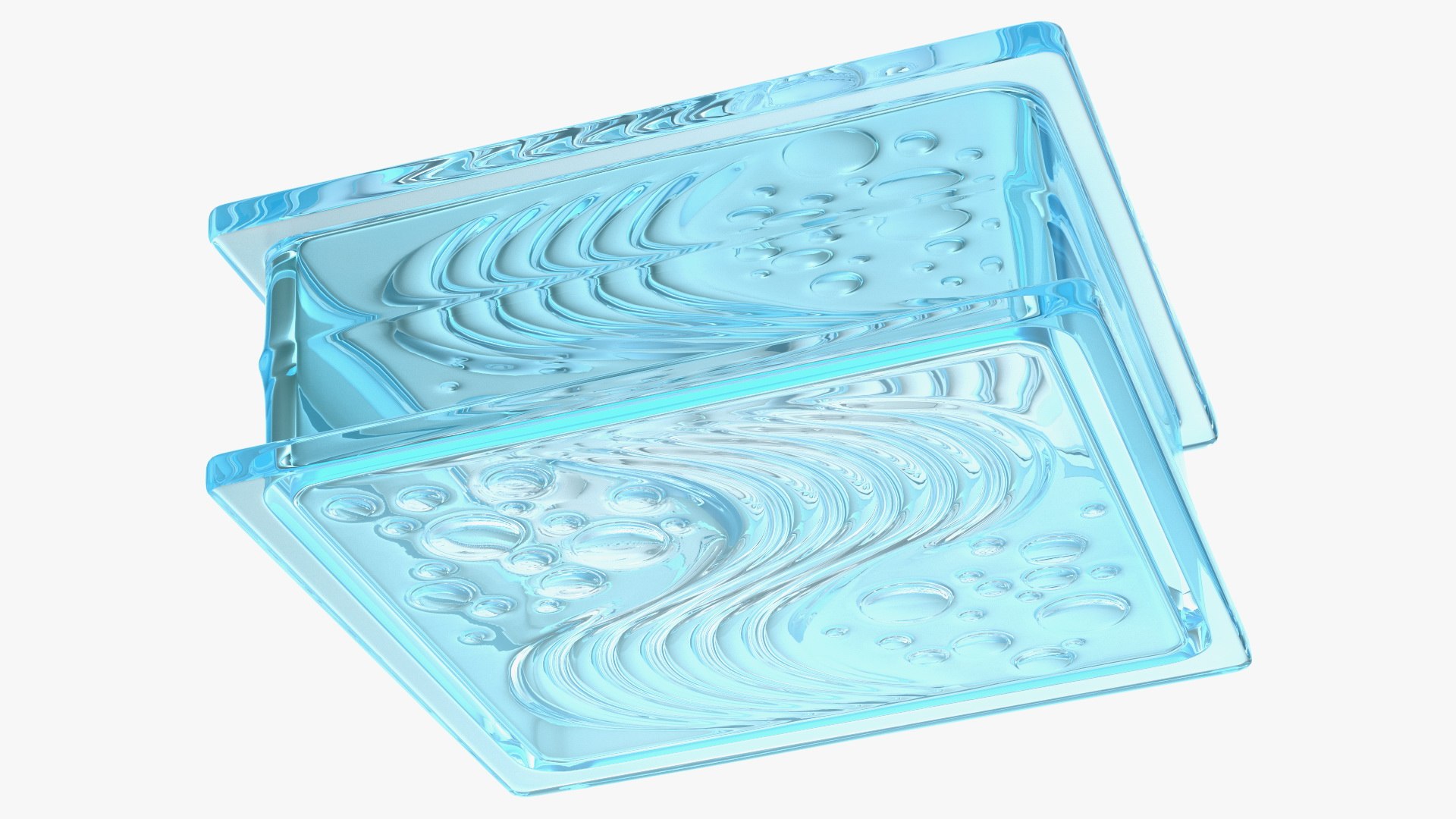 Square Glass Block Ocean View Blue 3D model - TurboSquid 1830821