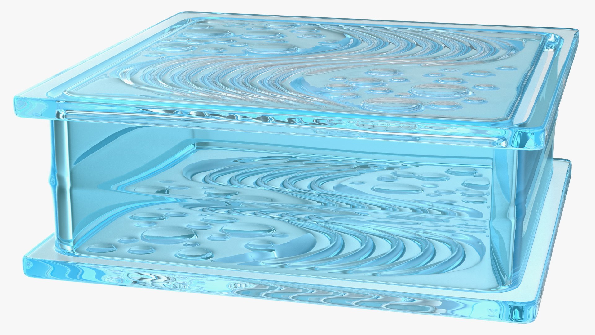 Square Glass Block Ocean View Blue 3D model - TurboSquid 1830821