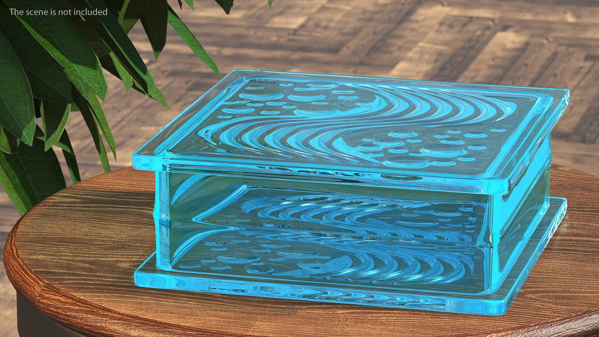 Square Glass Block Ocean View Blue 3D model - TurboSquid 1830821