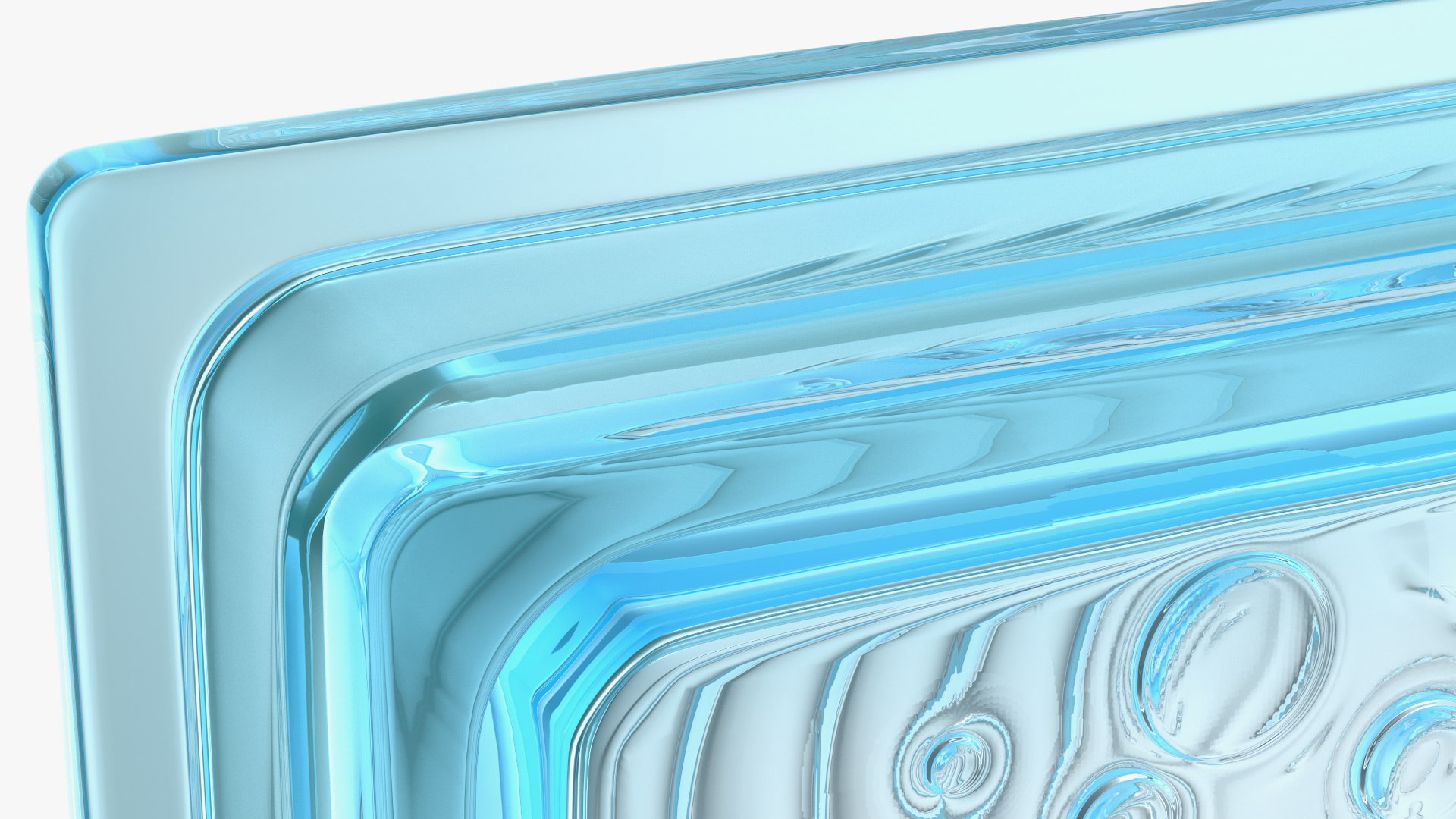 Square Glass Block Ocean View Blue 3D model - TurboSquid 1830821