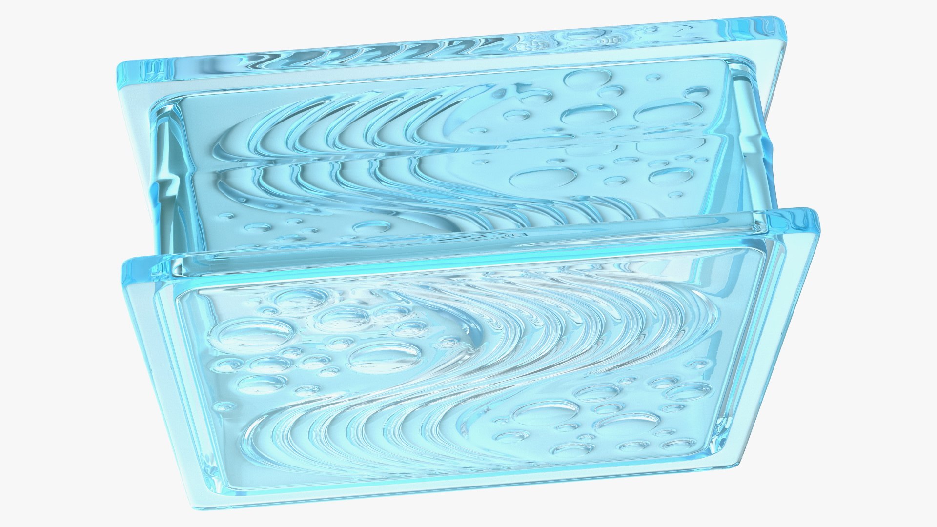 Square Glass Block Ocean View Blue 3D model - TurboSquid 1830821