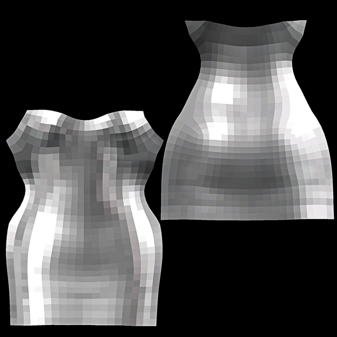 3D Sequin Short Dress Model - TurboSquid 1748344
