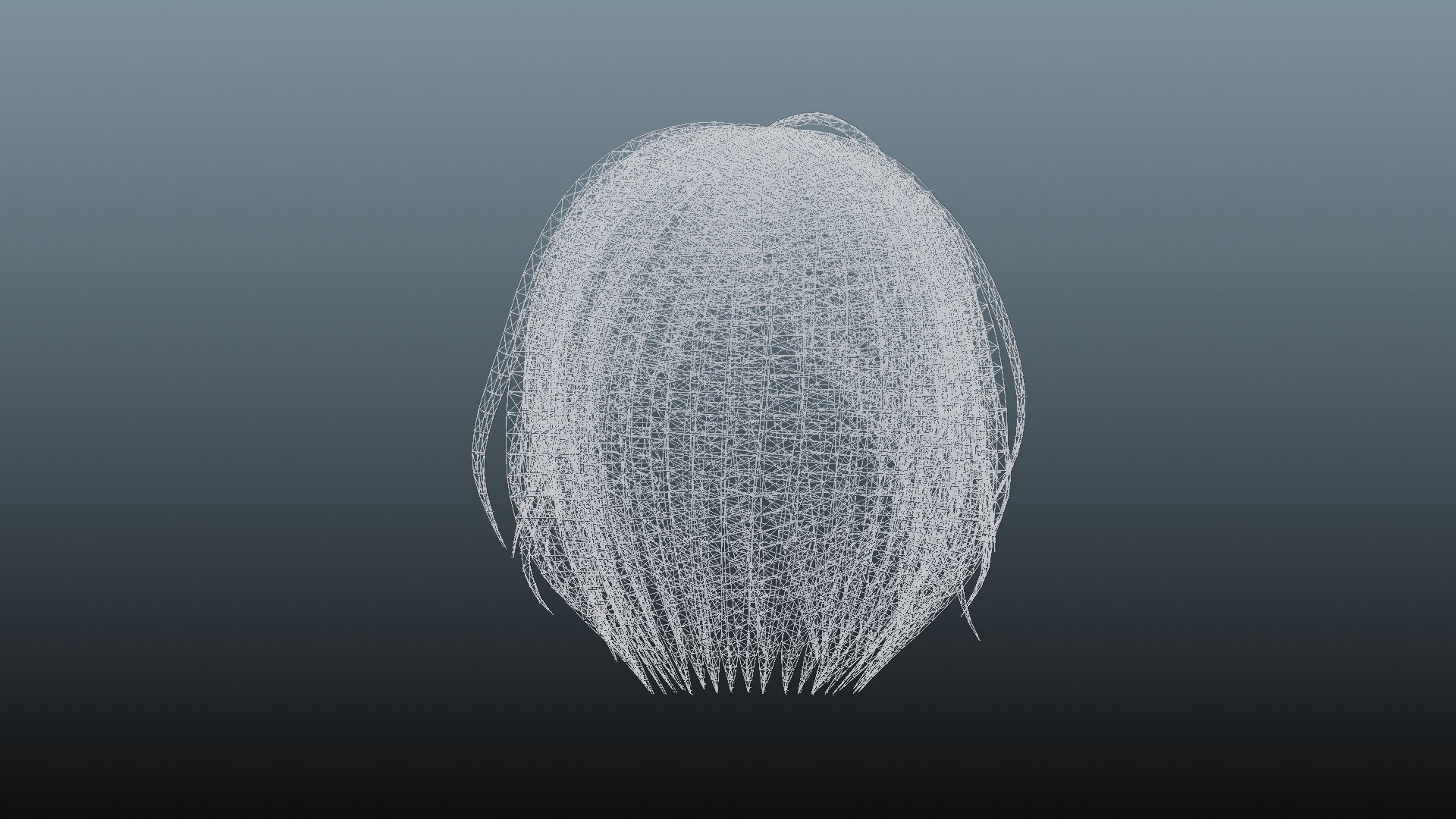 Female Hair Low Poly 4 Colors Model - TurboSquid 2143154