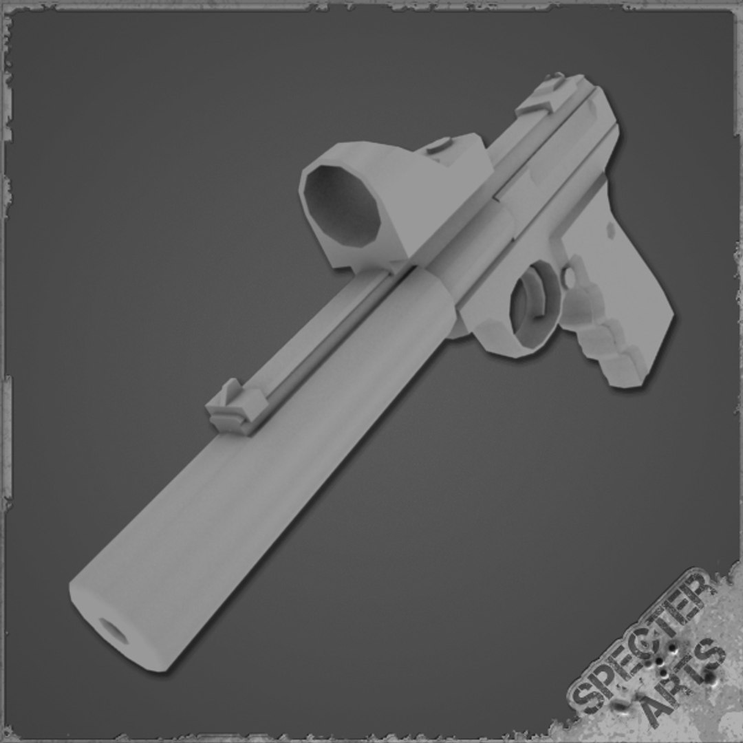 22lr Custom Match Pistol 3d 3ds