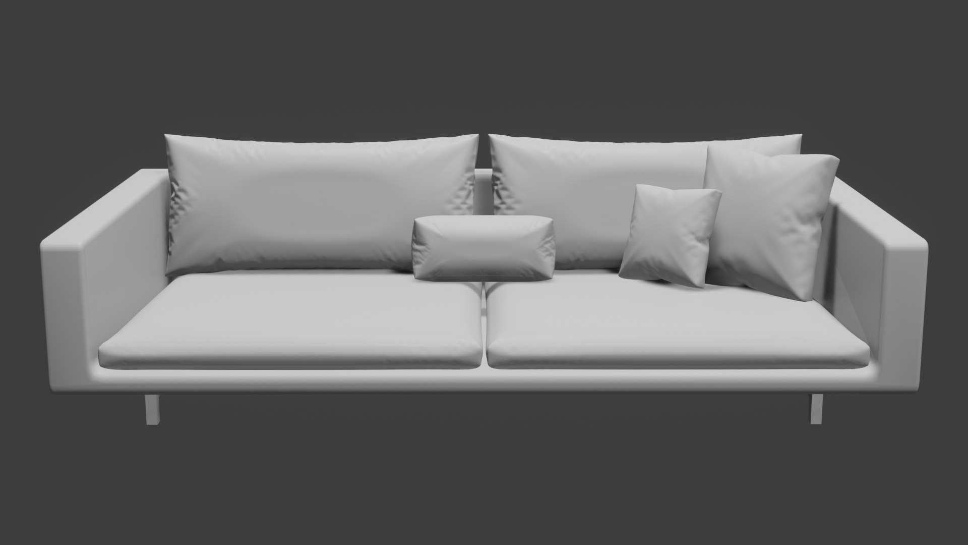 Simple Modern Sofa 3D Model - TurboSquid 1586730