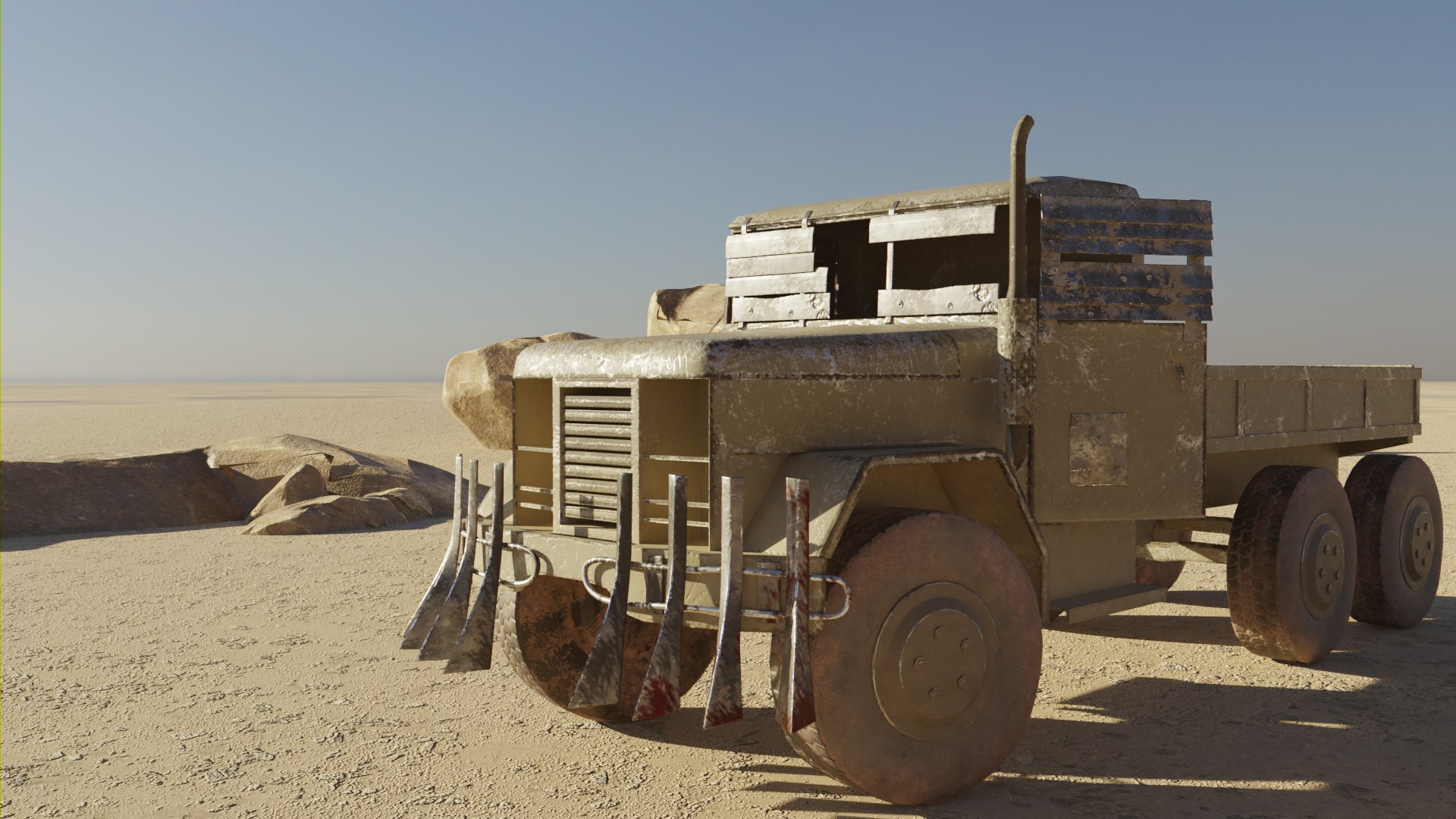 Post Apocalyptic Truck 3D - TurboSquid 1346023