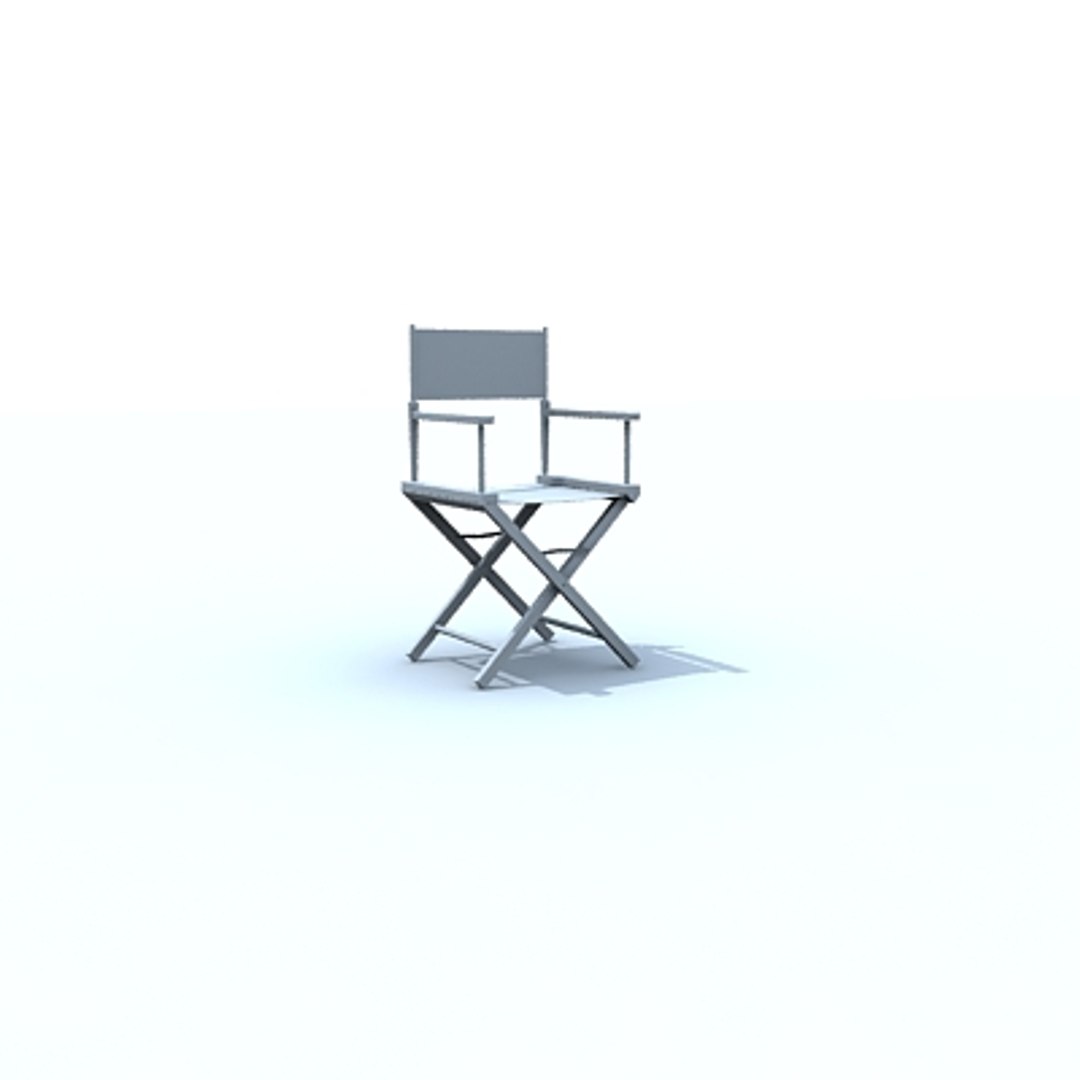 3d Model Director Chair