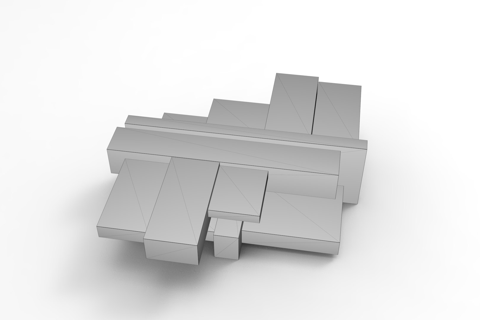 Manhattan Table Model - TurboSquid 1905286
