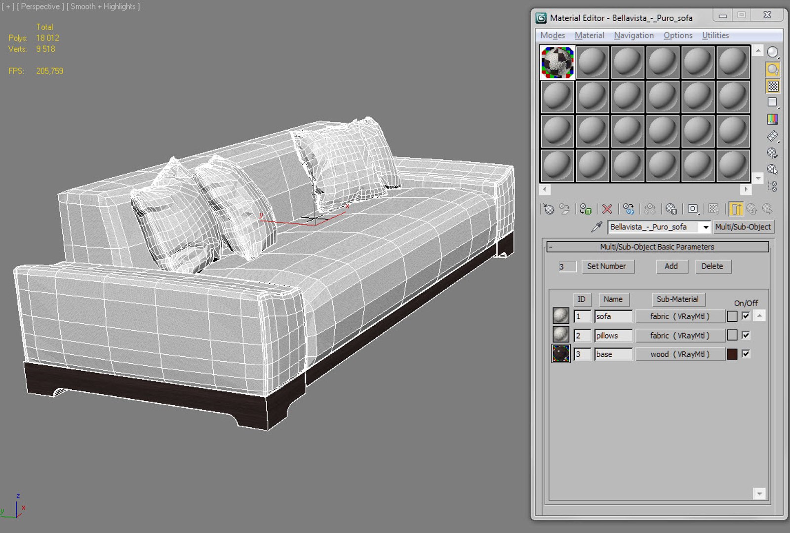 Bellavista - Puro Sofa 3d 3ds